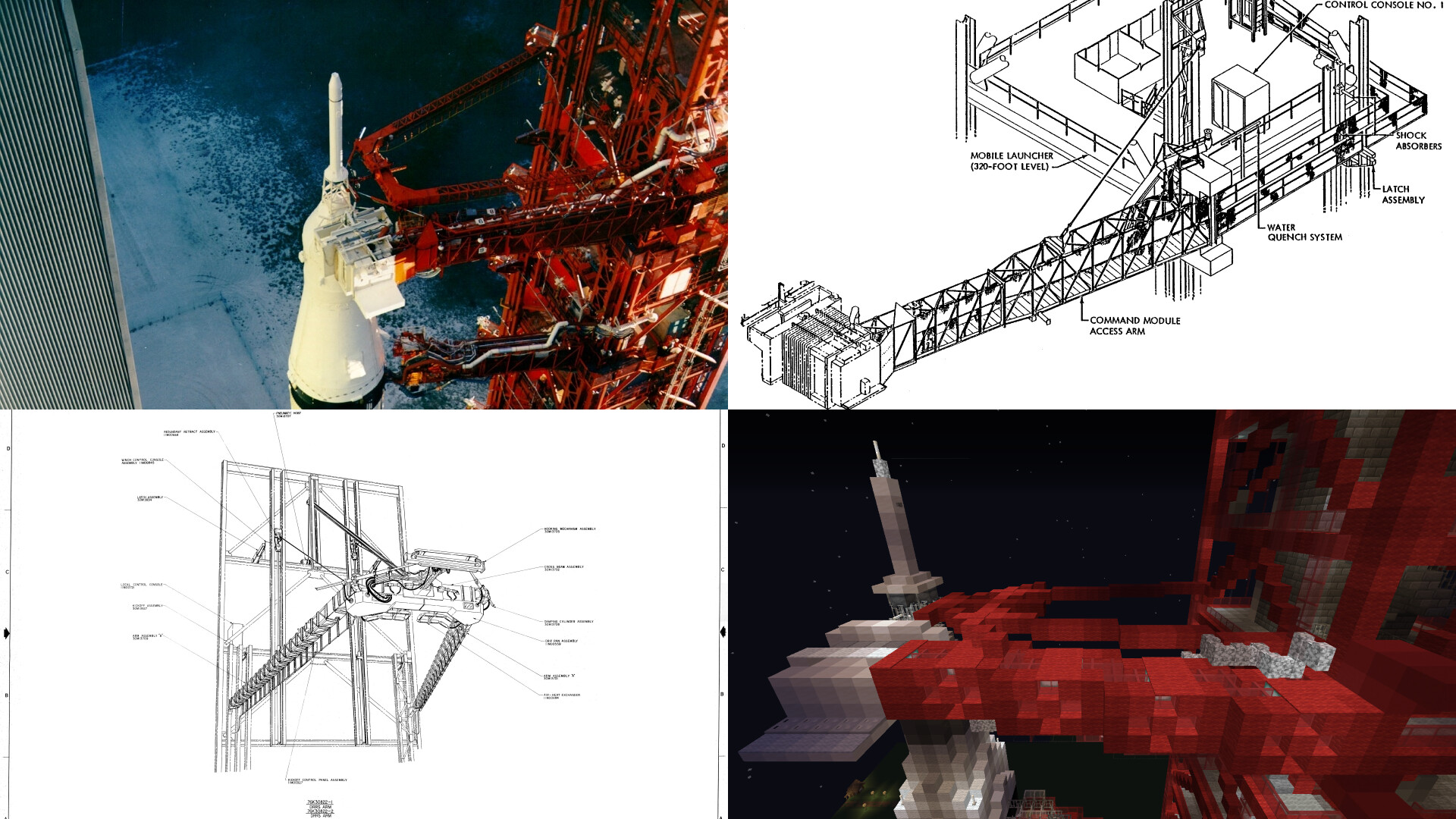NASA Saturn V Rocket & Mobile Launcher Platform (1.16.5 Java Edition ...