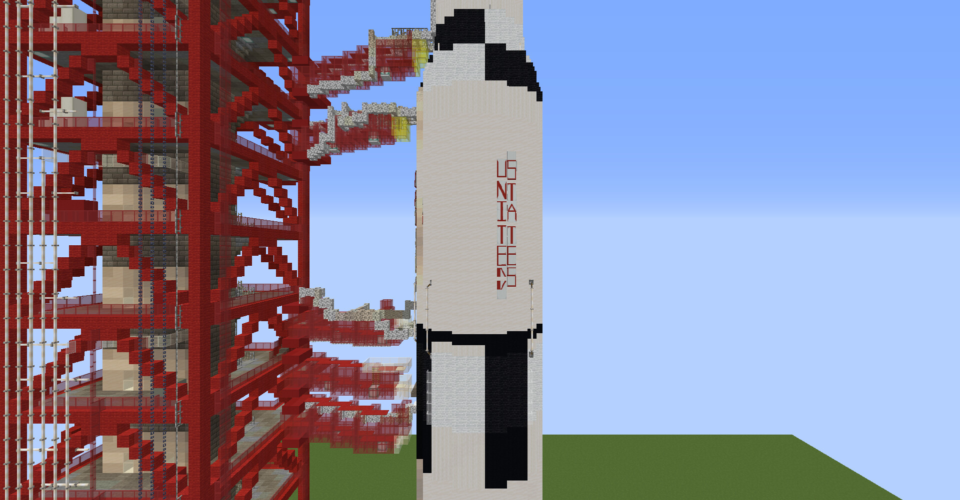 NASA Saturn V Rocket & Mobile Launcher Platform (1.16.5 Java Edition ...