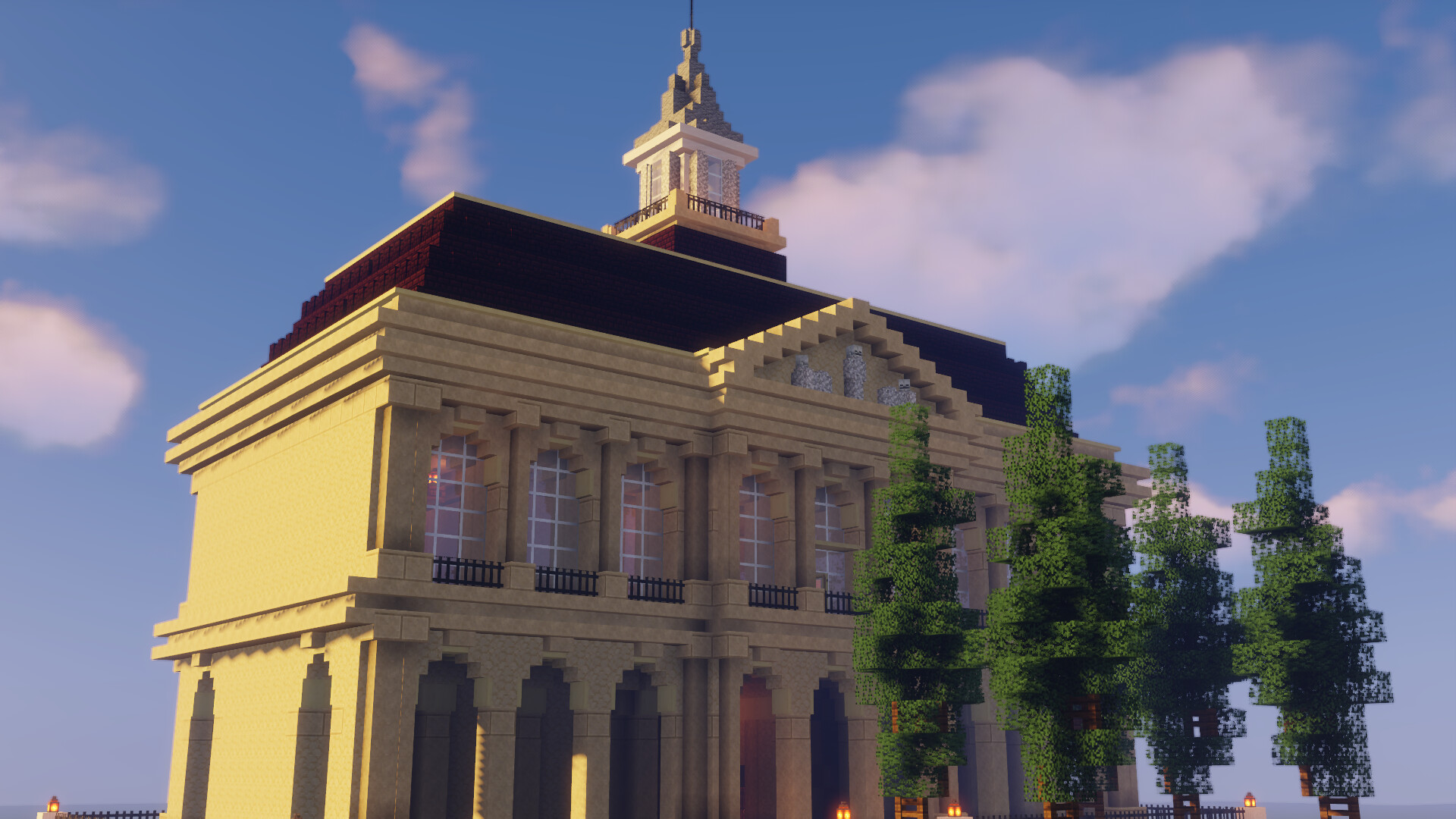 American-French Building Minecraft Map