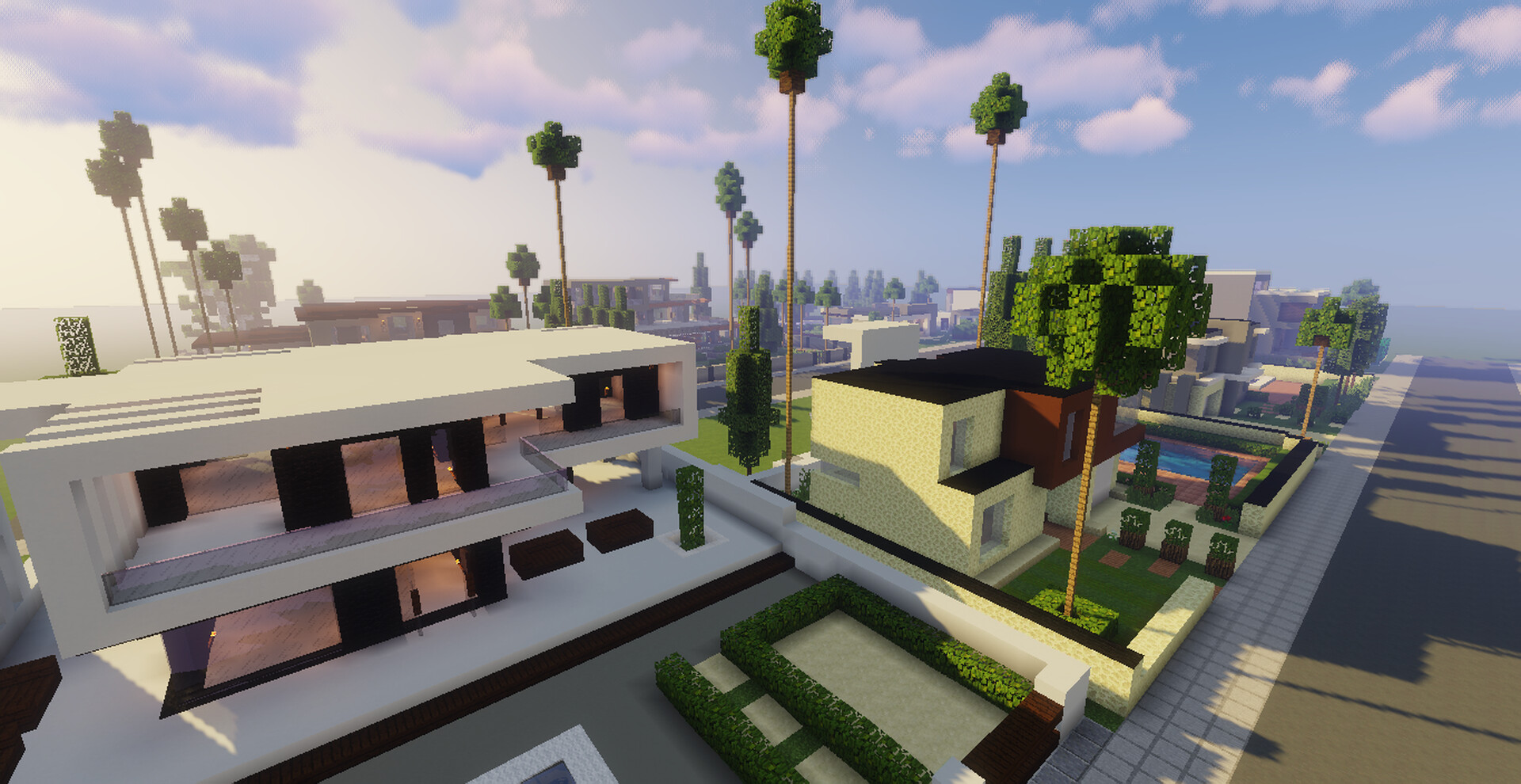 Modern Neighborhood Map + Pack #4 (10 Houses) Minecraft Map