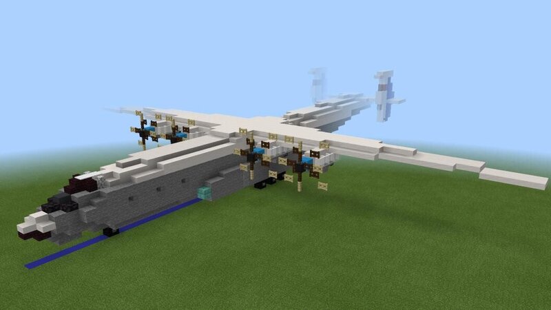 1:1 scale An-22 Minecraft Map