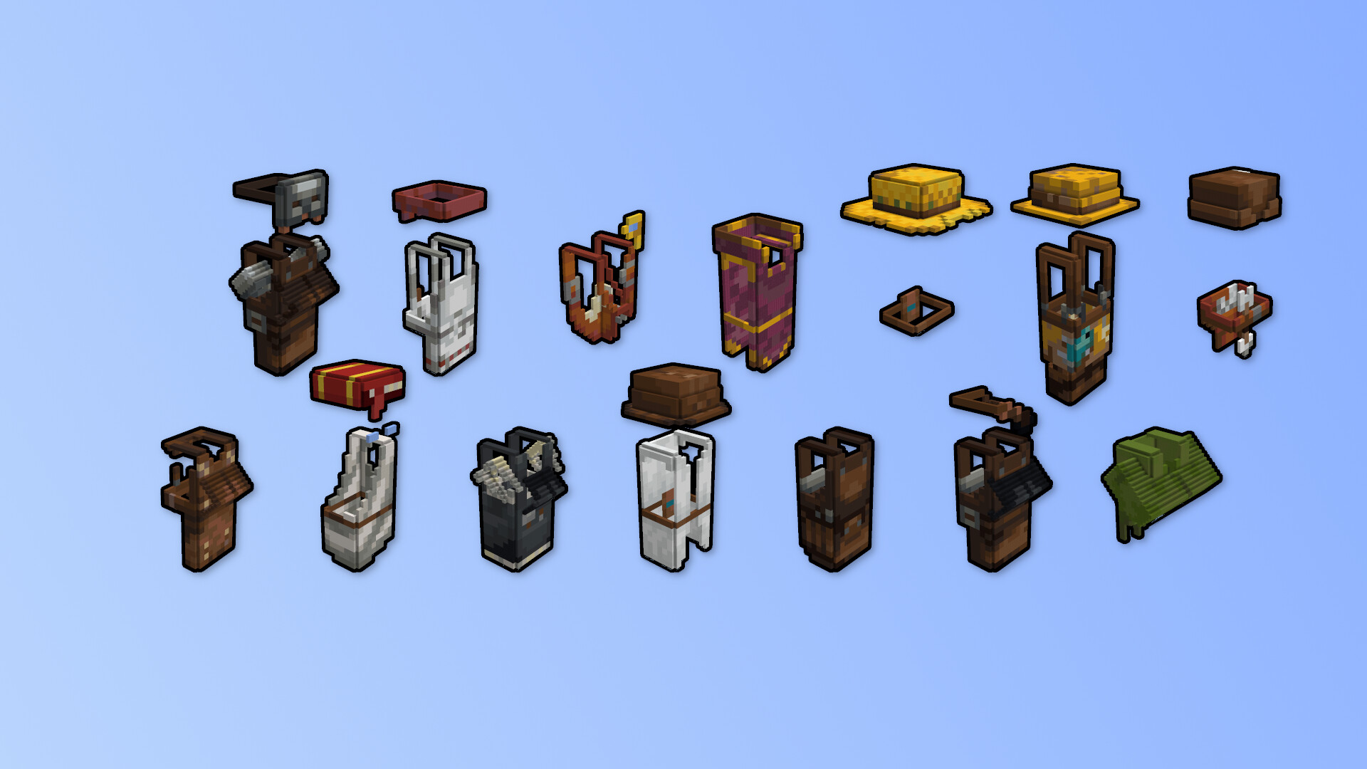 105 Villager Mob Statues Minecraft Map