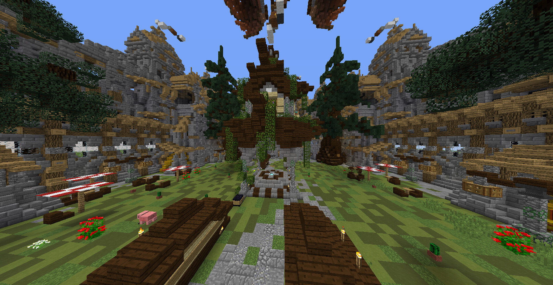 medieval spawn hub Minecraft Map