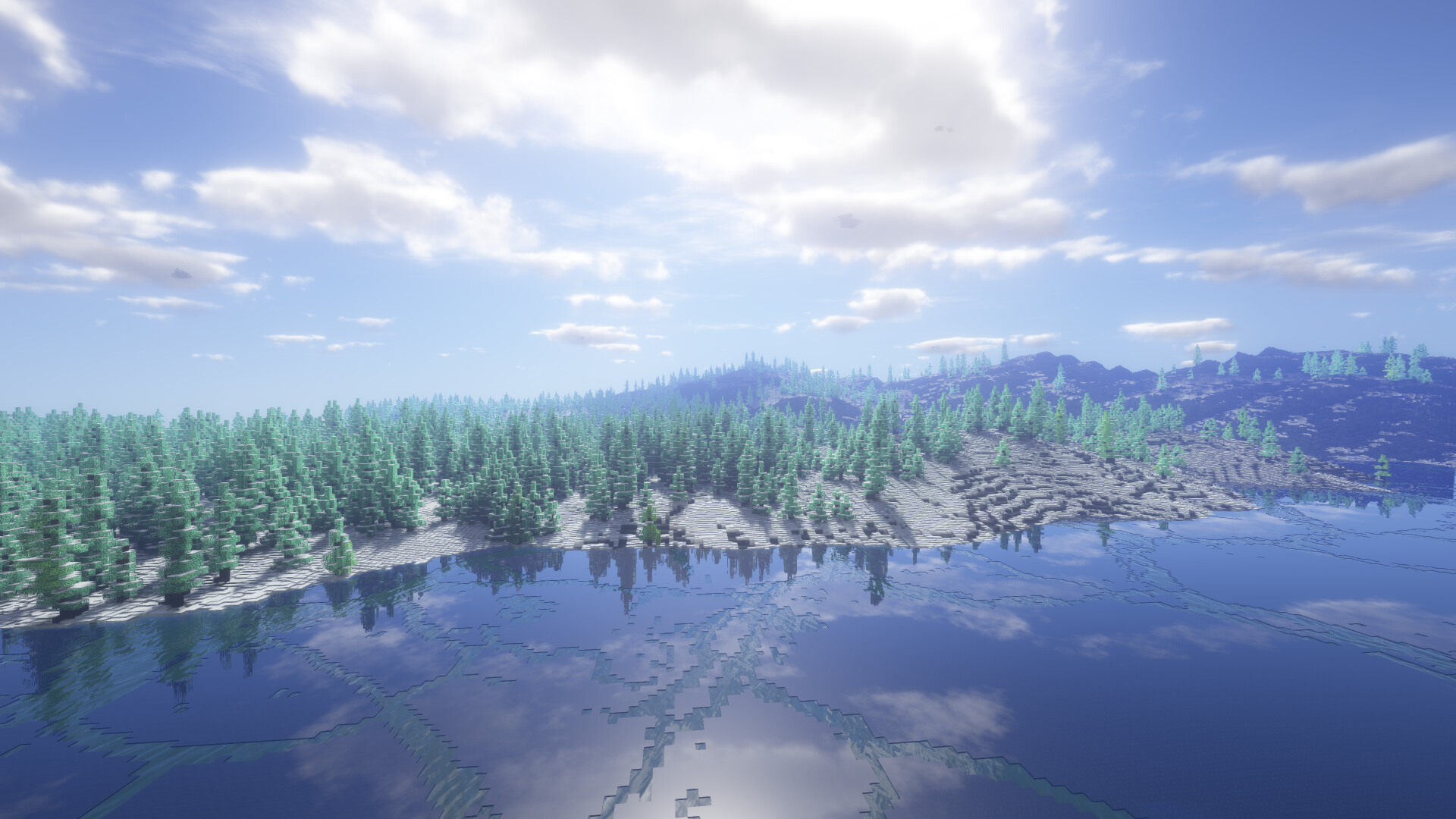Snowy Terrain 2000x2000 Minecraft Map