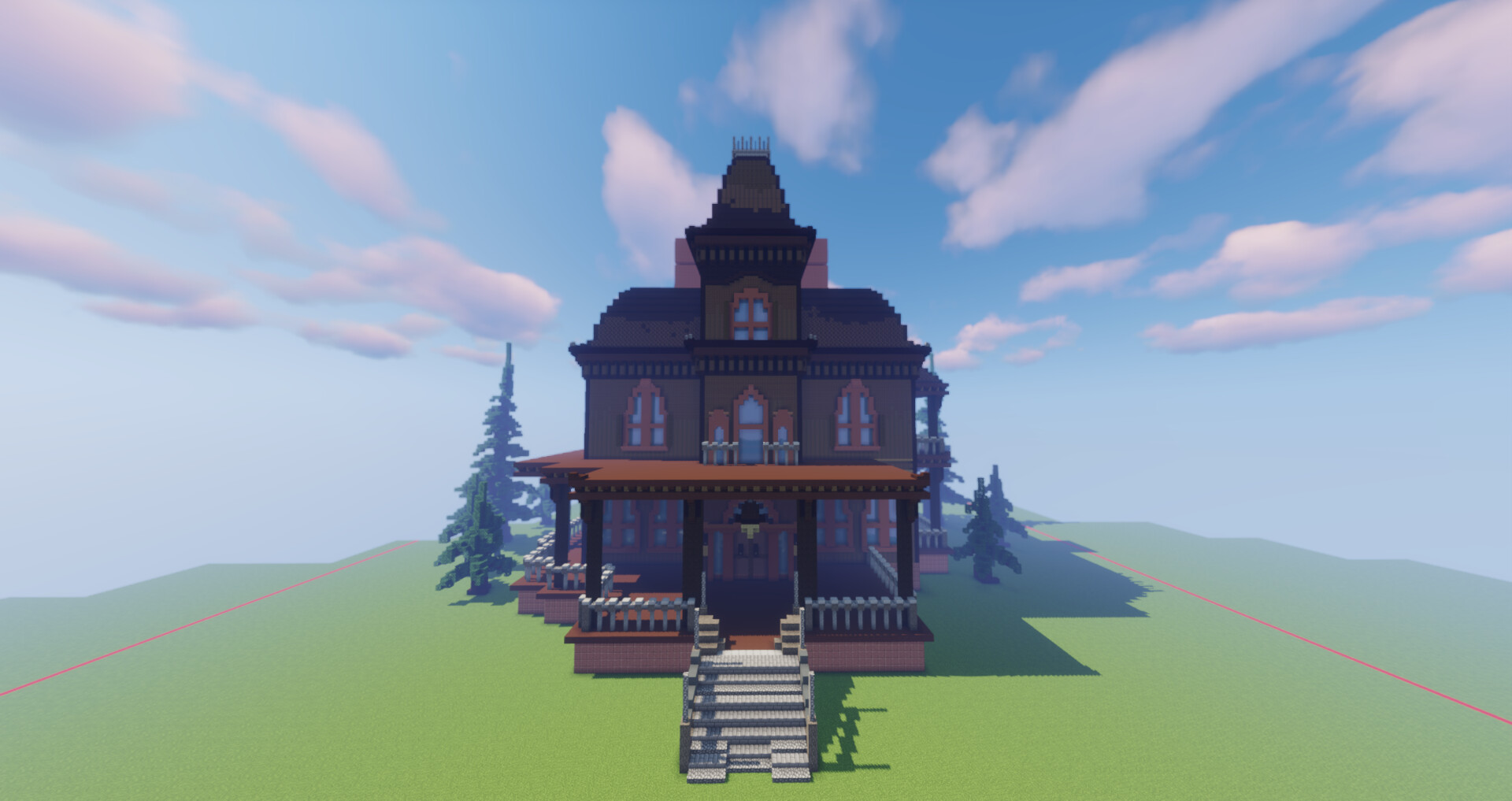 Haunted House Exterior Building Minecraft Map