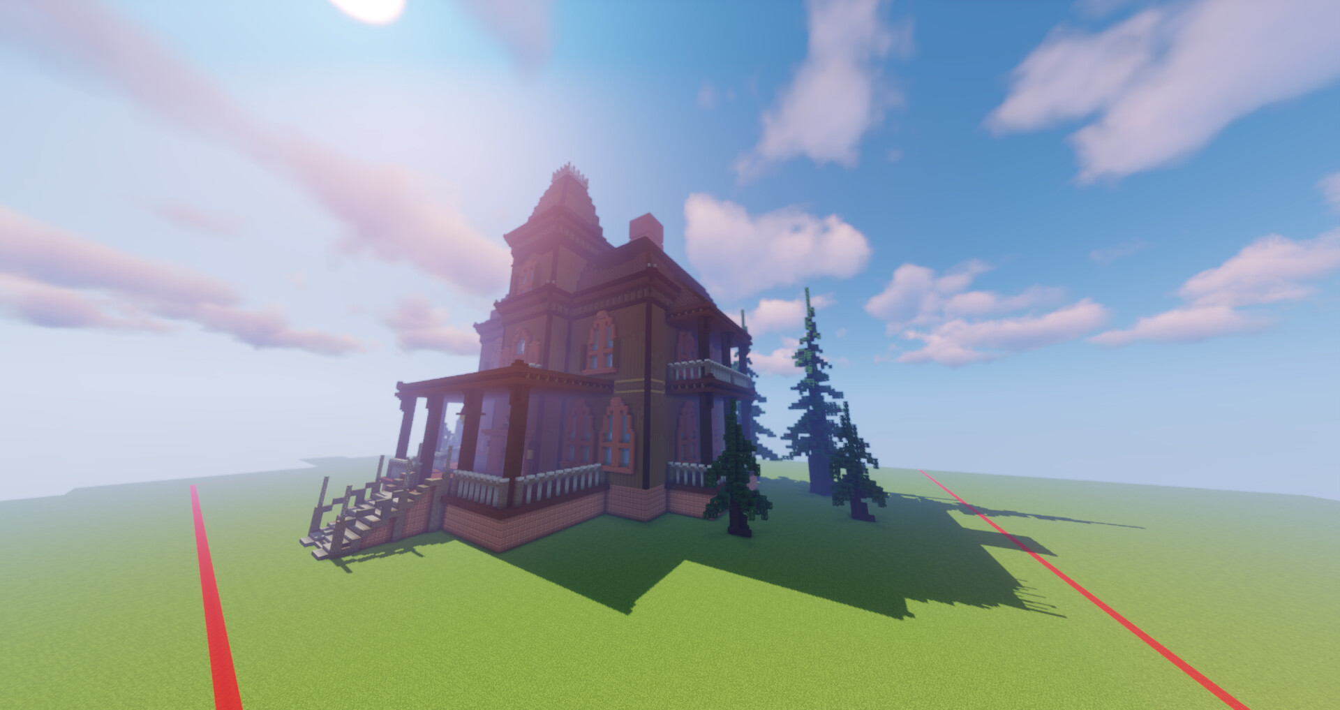 Haunted House Exterior Building Minecraft Map