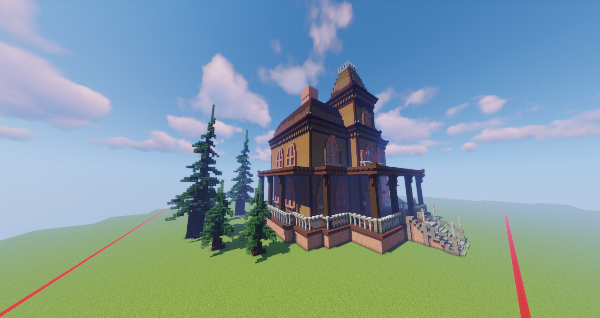 Haunted House Exterior Building Minecraft Map