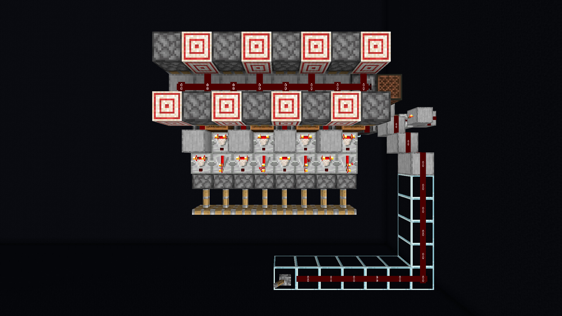 1wt Binary counter with instant carry Minecraft Map