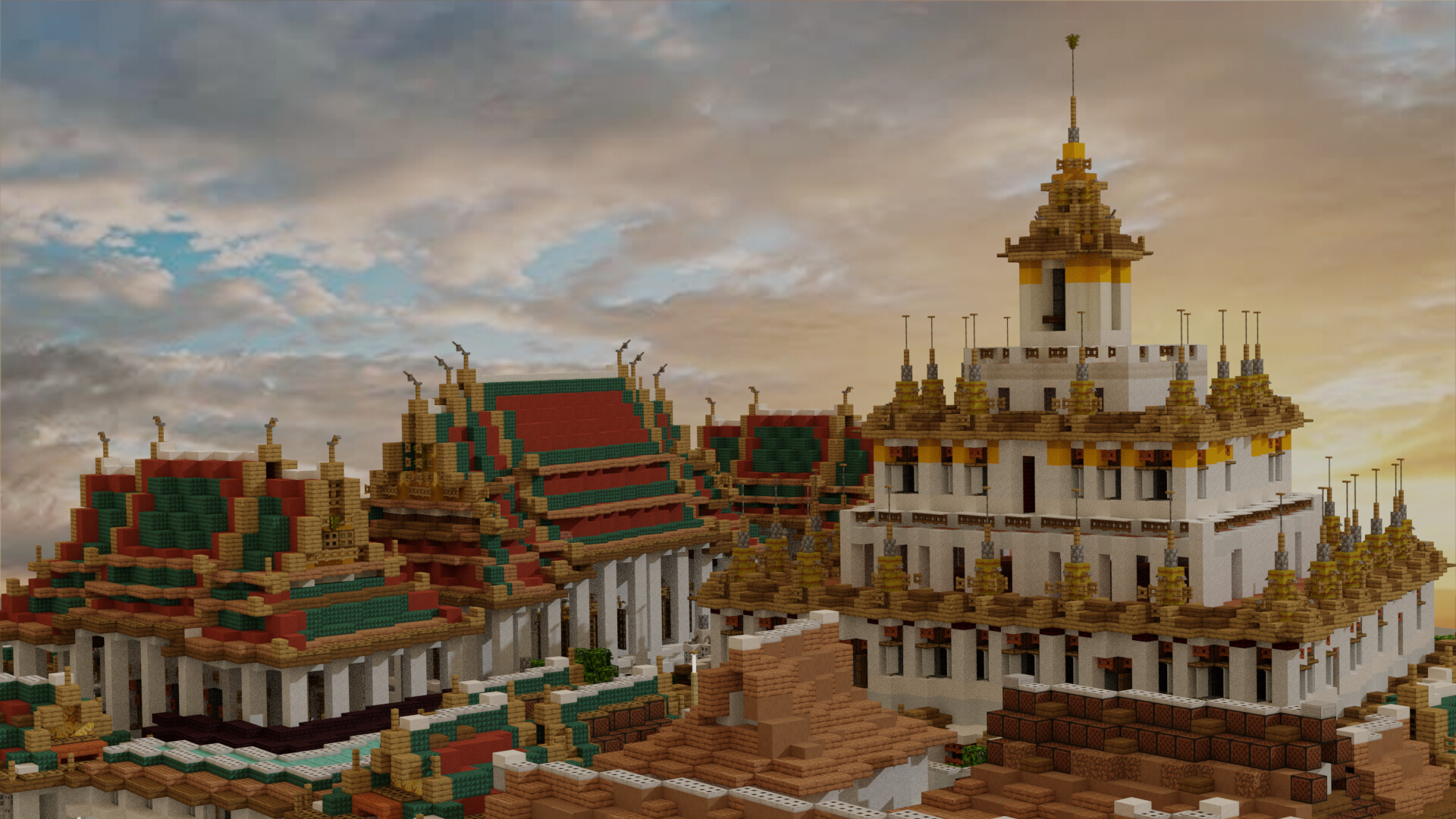 Wat Ratchanatdaram Worawihan, Bangkok, Thailand on 1:1 scale (BTE ...