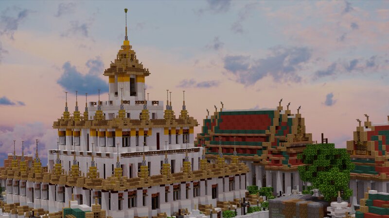 Wat Ratchanatdaram Worawihan, Bangkok, Thailand on 1:1 scale (BTE ...