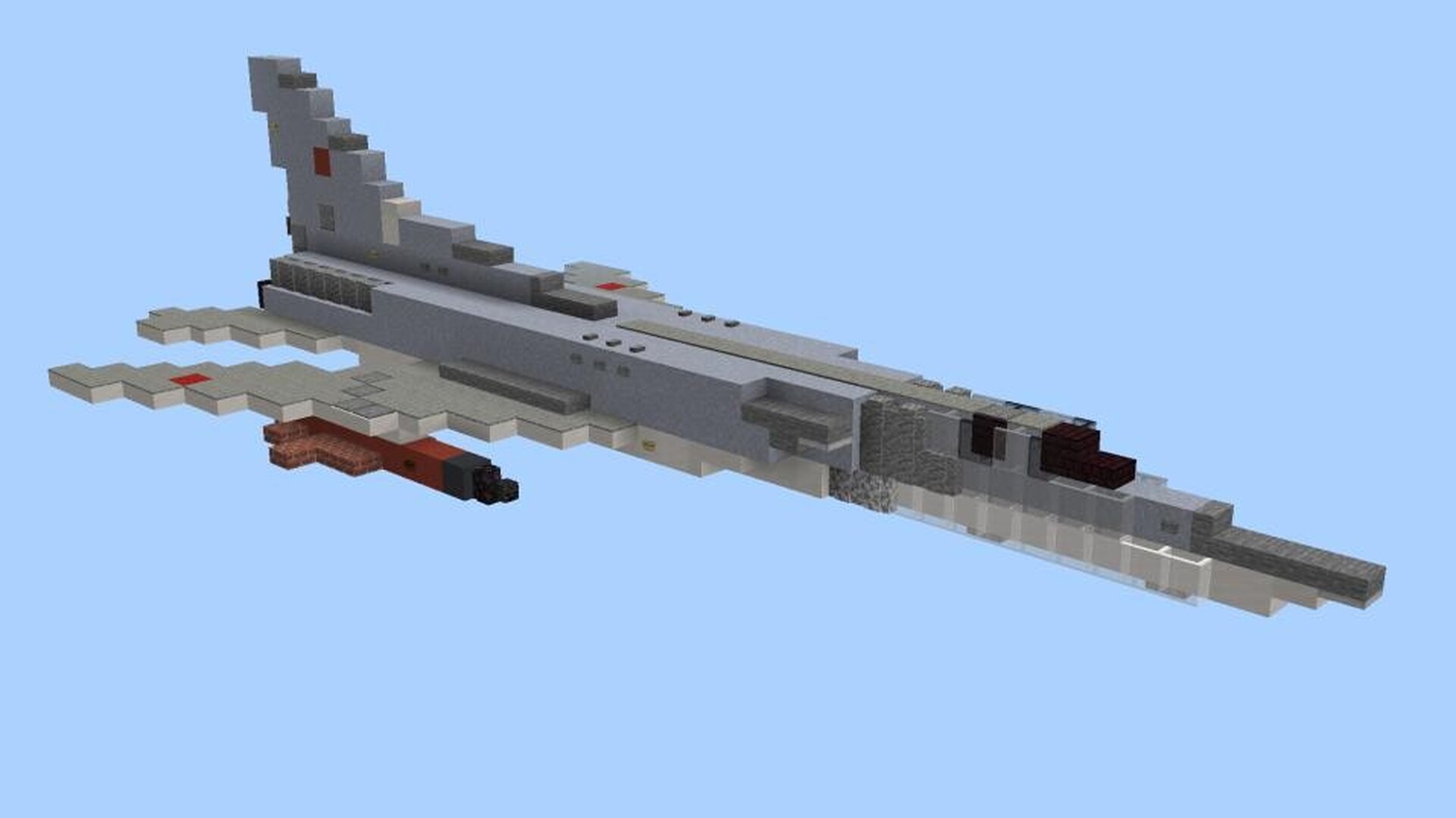 1:1 scale Tu-22M3/M3M Backfire-C Minecraft Map