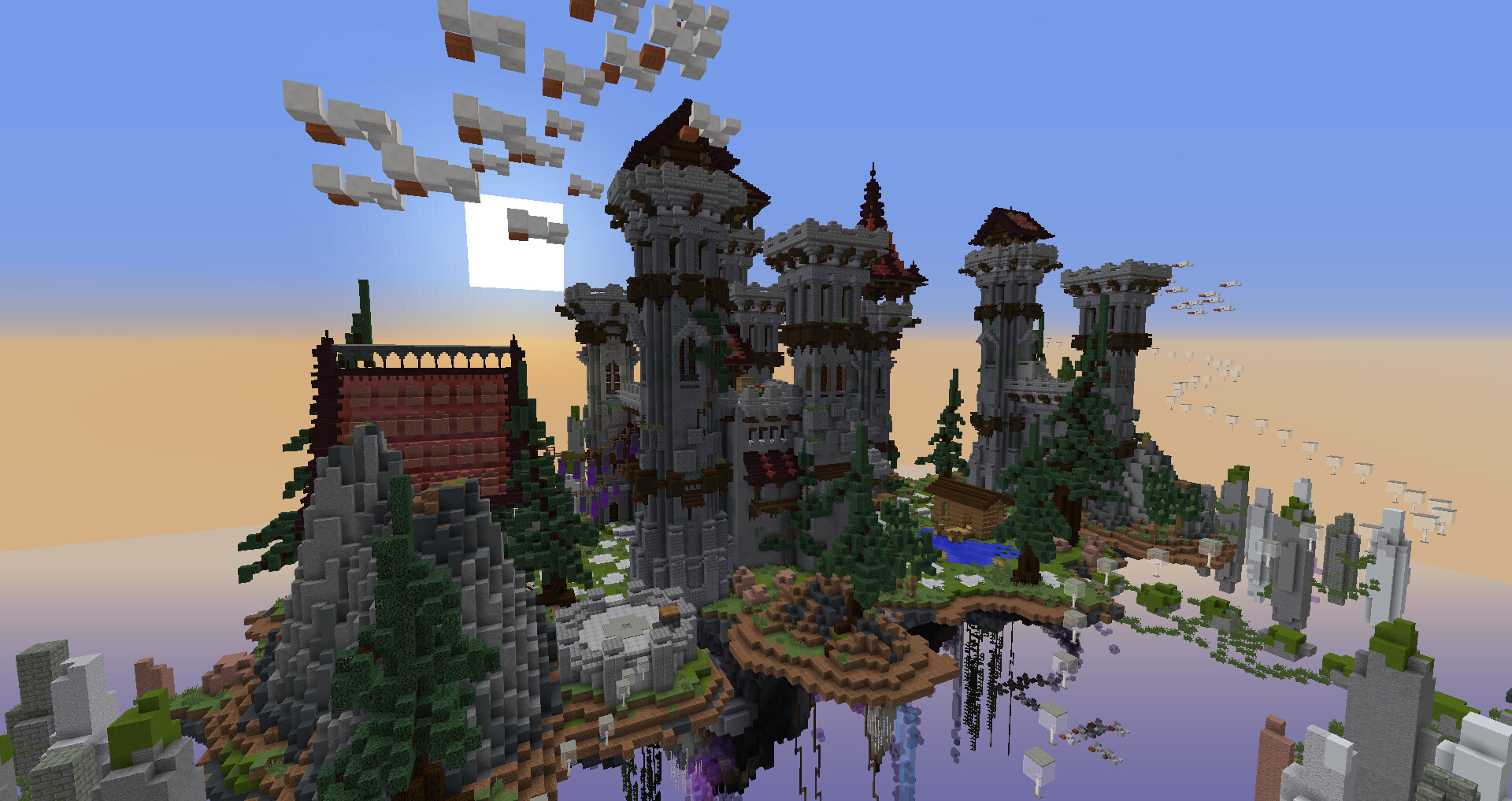 Medieval Skyblock lobby by Medozark Minecraft Map