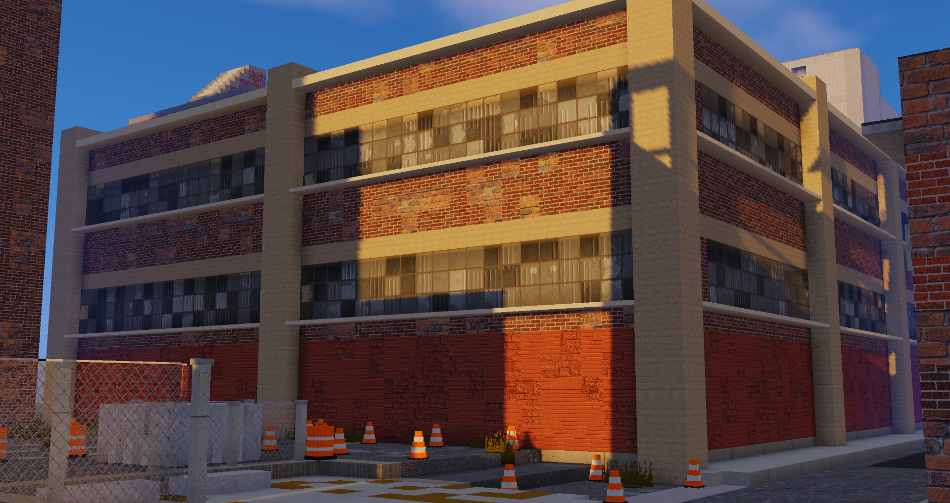 1:5:1 Realistic Warehouse, with Urban Residential/Commercial Minecraft Map