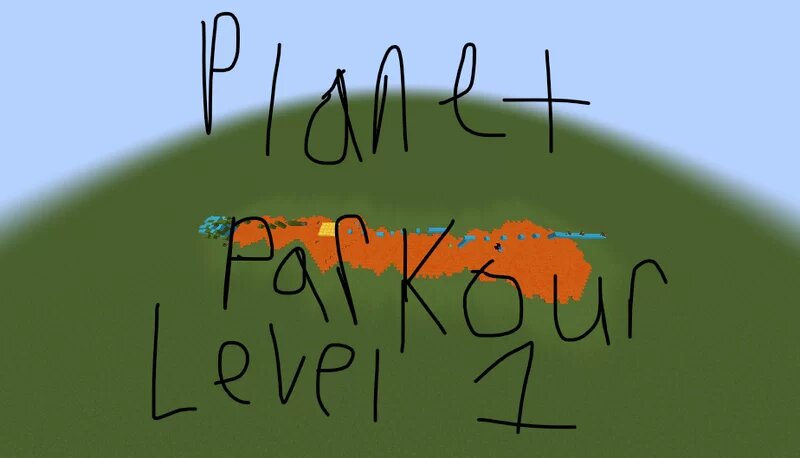 Planet Parkour Level 1: Earth For Bedrock Minecraft Map