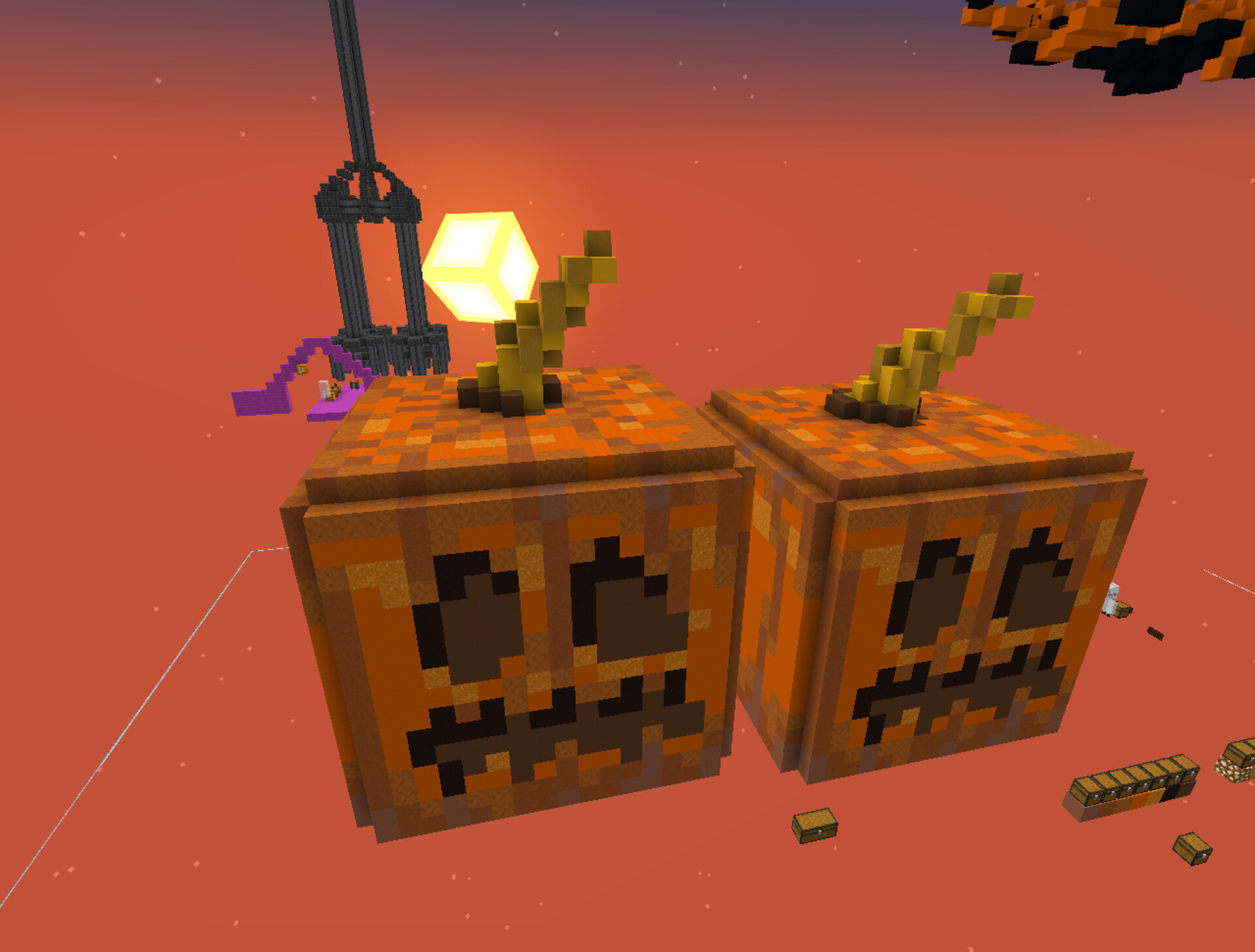 Carved Pumpkin Unlit (Giant Scale Pixel x Pixel) Minecraft Map