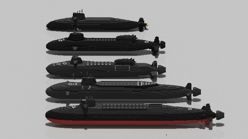 Submarine guardian group type US, Nato Minecraft Map