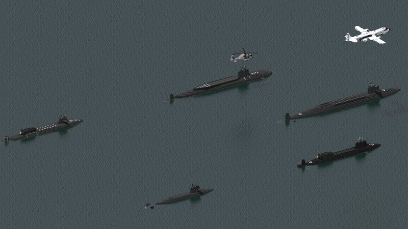 Submarine guardian group type US, Nato Minecraft Map