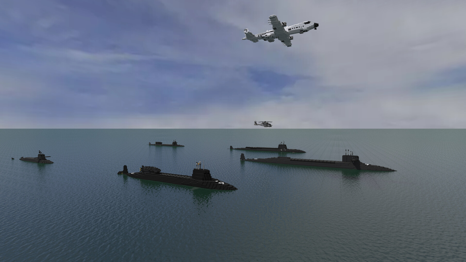 Submarine guardian group type US, Nato Minecraft Map