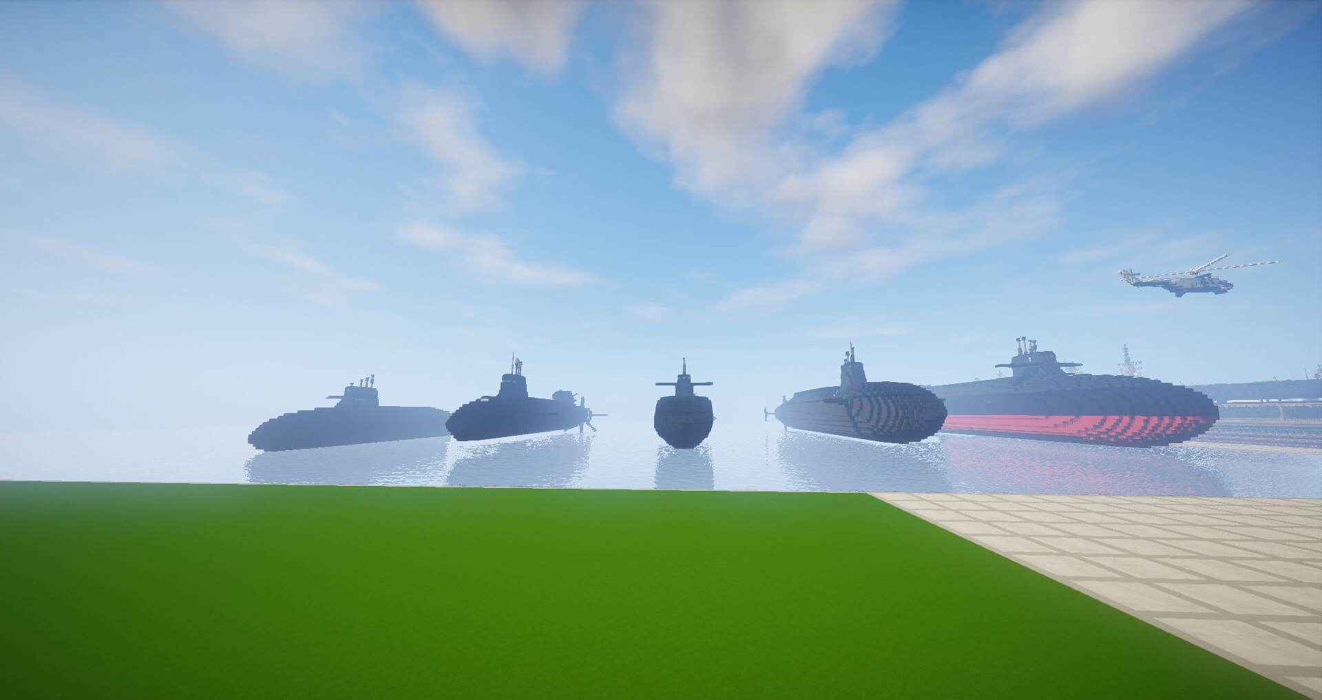 Submarine guardian group type US, Nato Minecraft Map