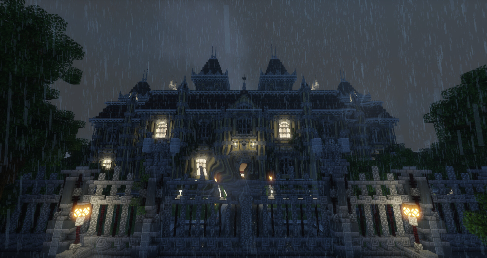[Batcave] Arkham Knight — Wayne Manor •:::Gotham: Revival:::• Minecraft Map
