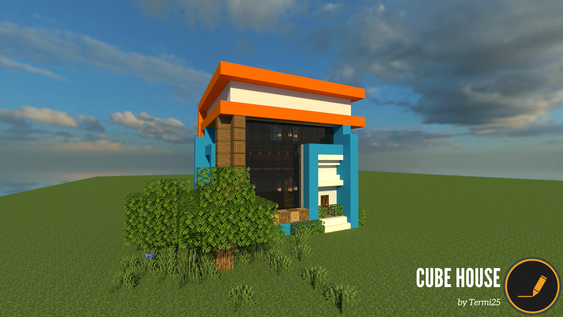 Cube House Modern Design Minecraft Map