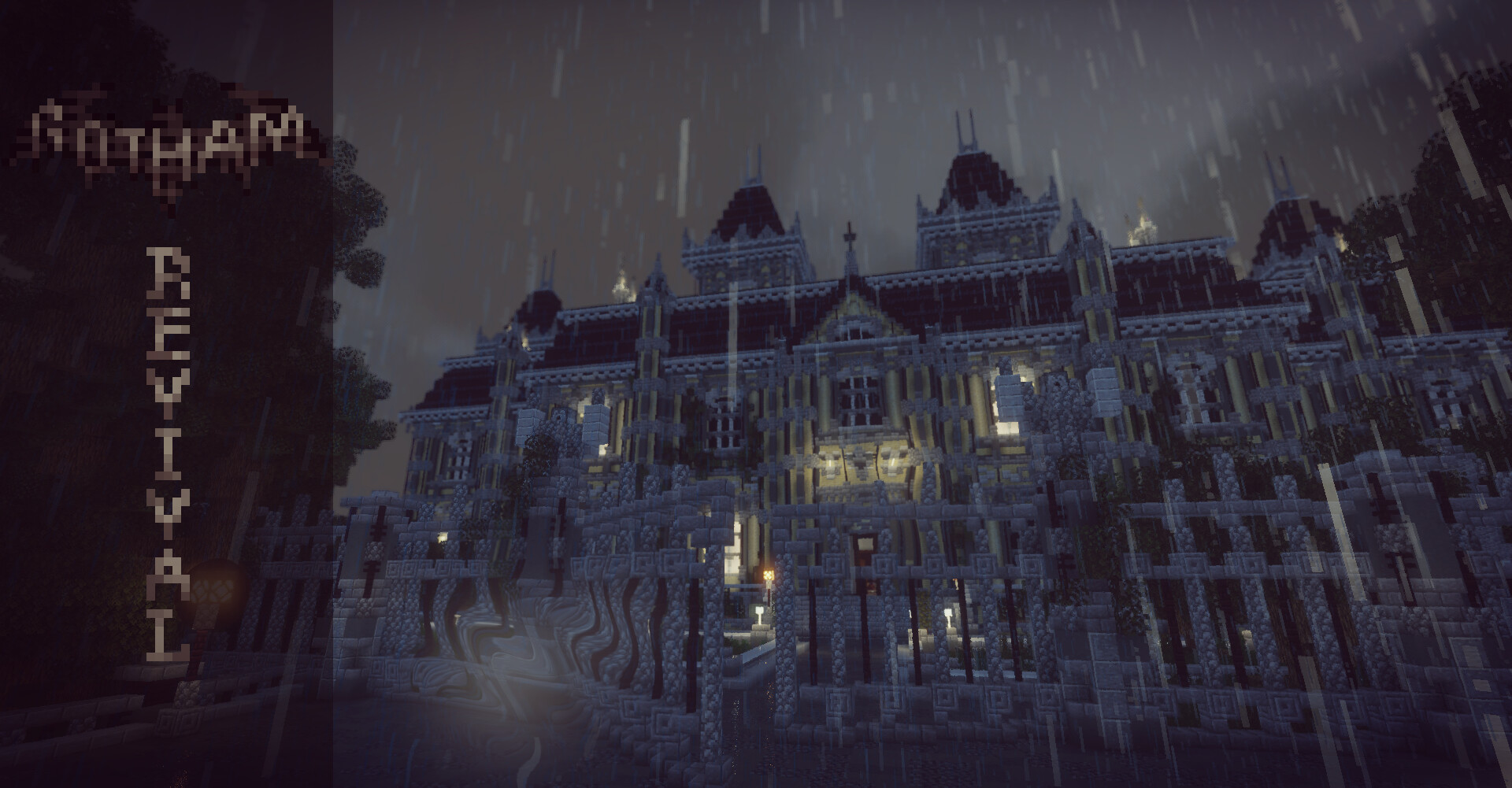 [Batcave] Arkham Knight — Wayne Manor •:::Gotham: Revival:::• Minecraft Map