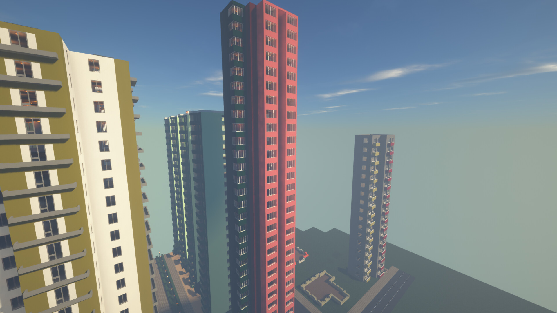 Chisels and bits/little tiles city on youtube Minecraft Map