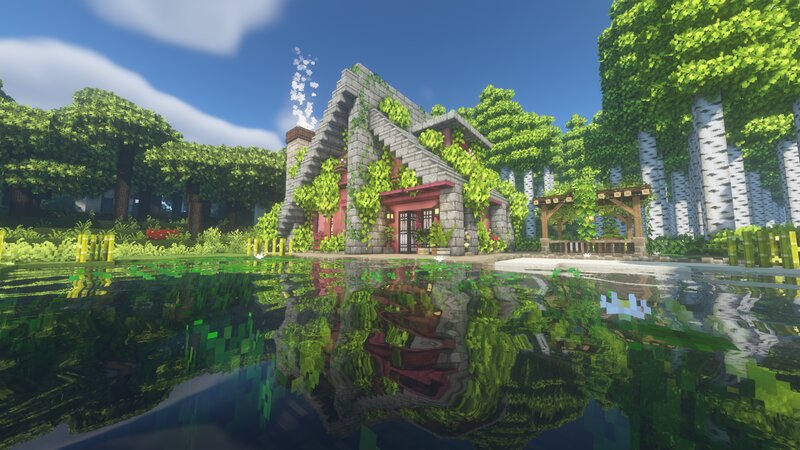 Modern Lakehouse Minecraft Map
