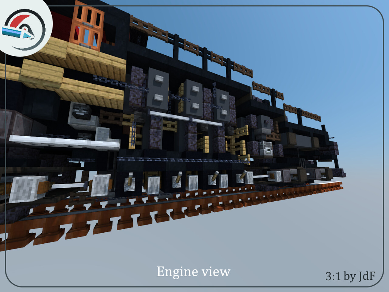 3:1 Shay Locomotive Number 6 Minecraft Map
