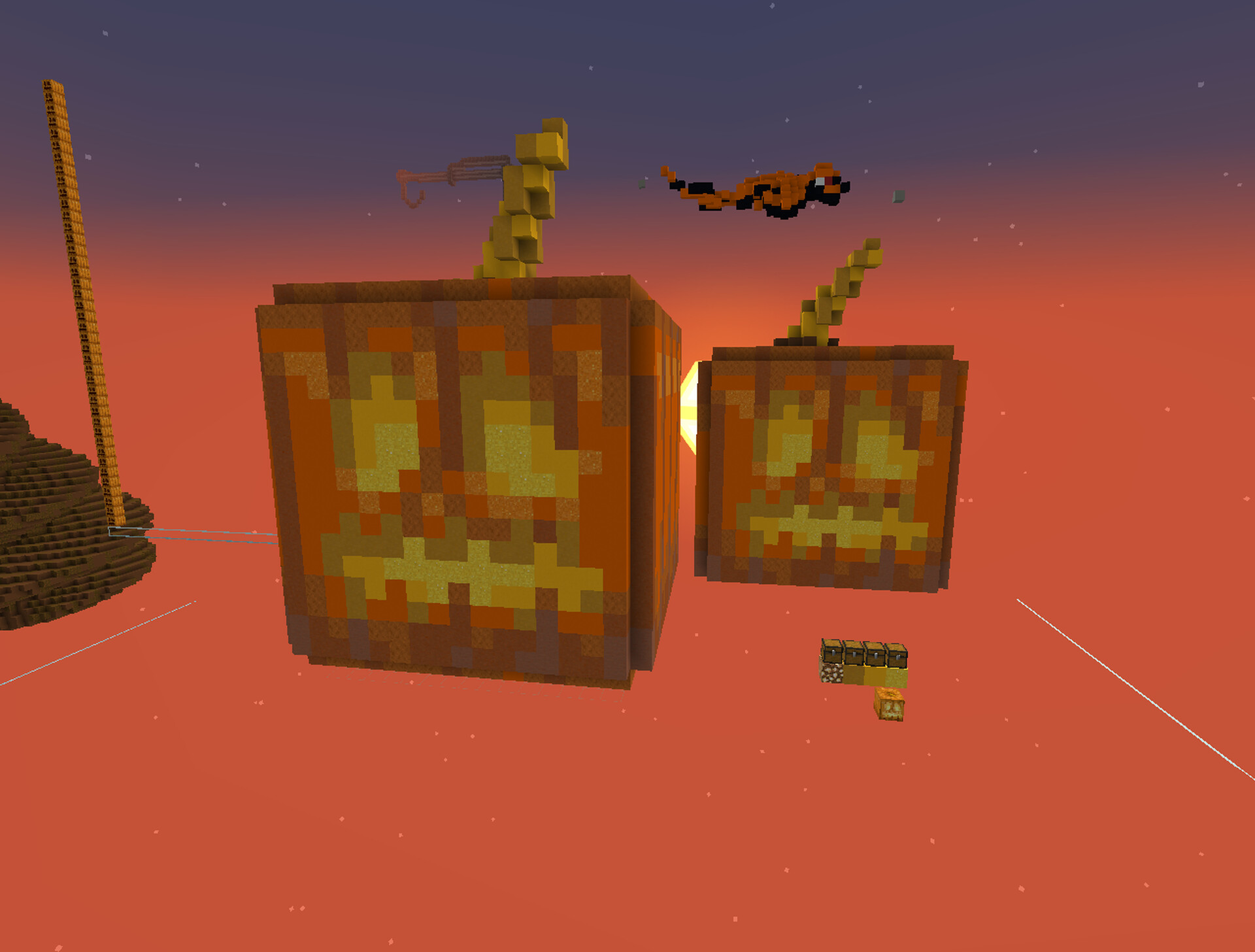 Carved Pumpkin Lit (Giant Scale Pixel x Pixel) Minecraft Map