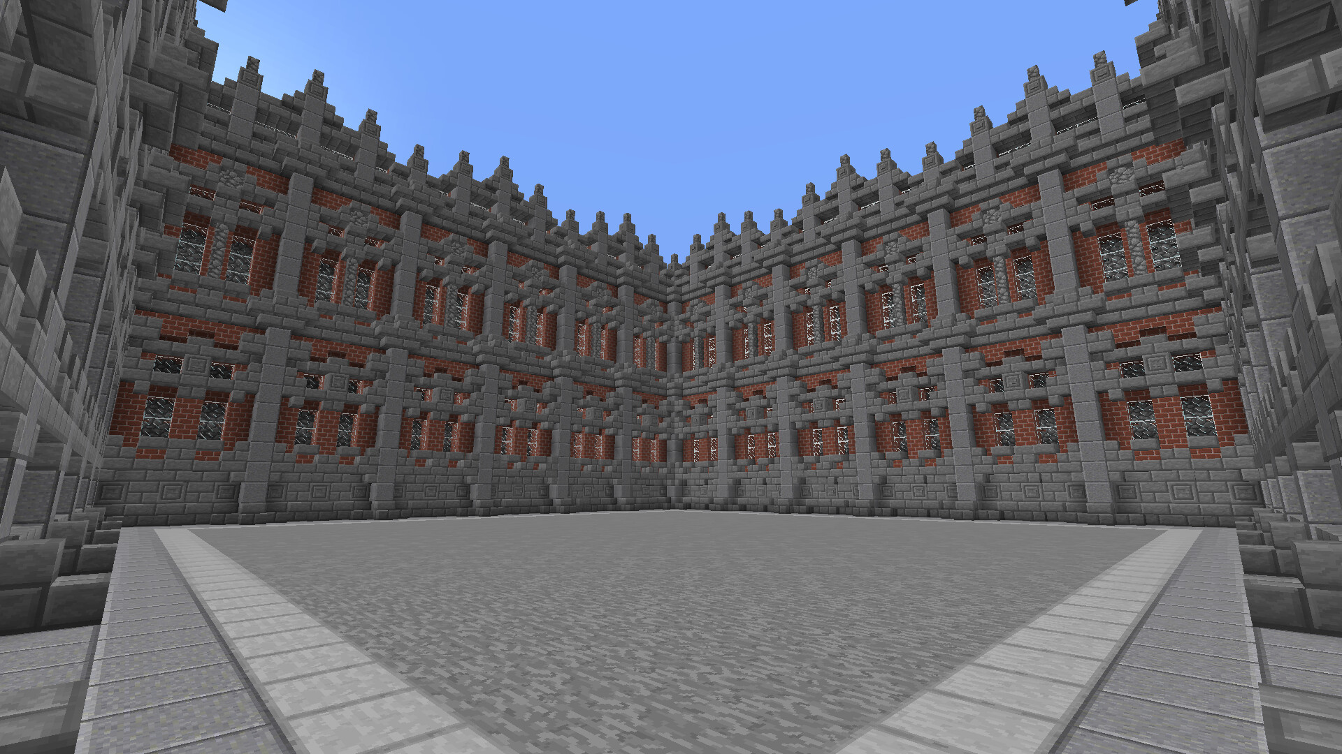 Brick Mansions Build Battle Arena Minecraft Map