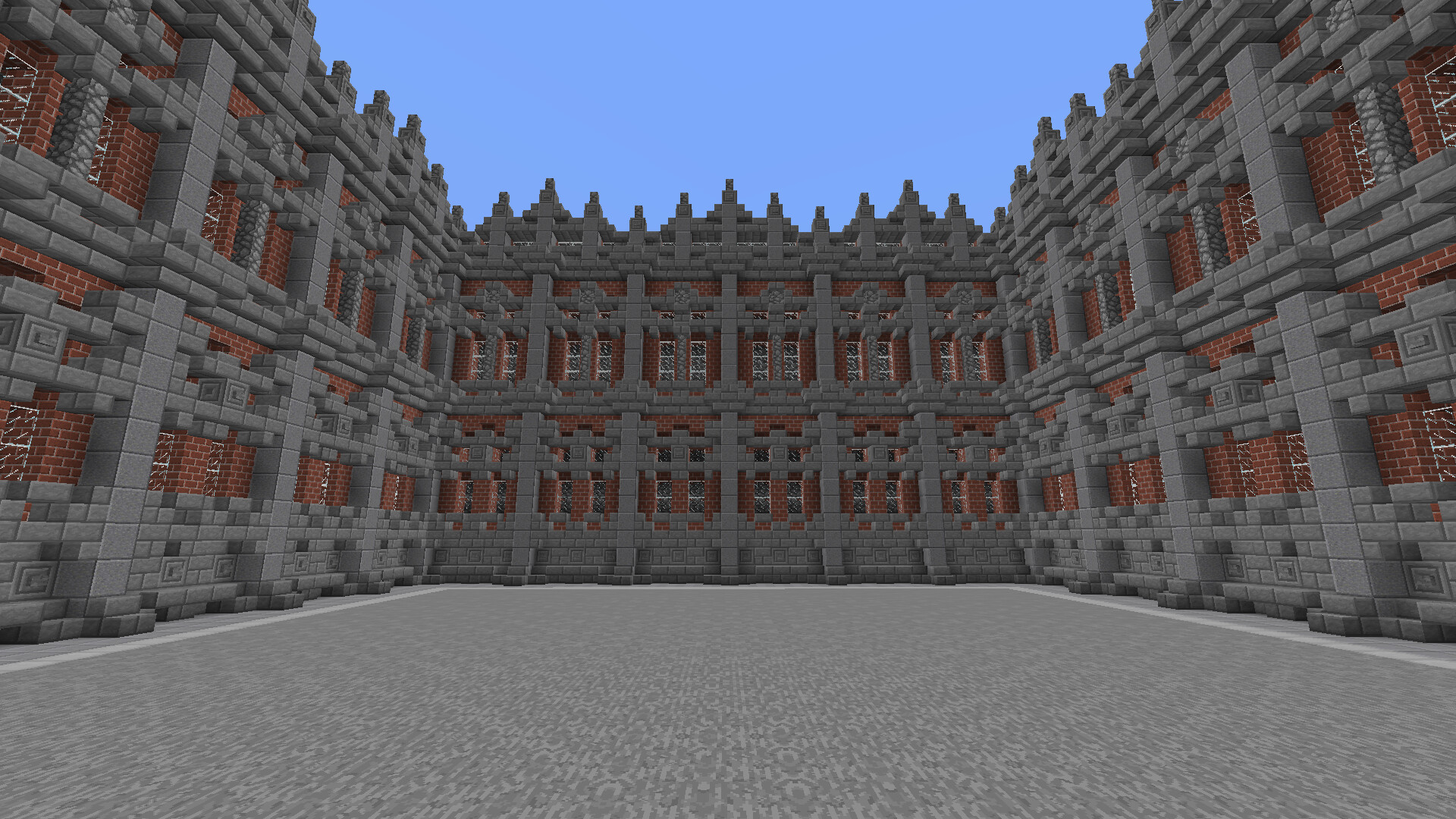 Brick Mansions Build Battle Arena Minecraft Map