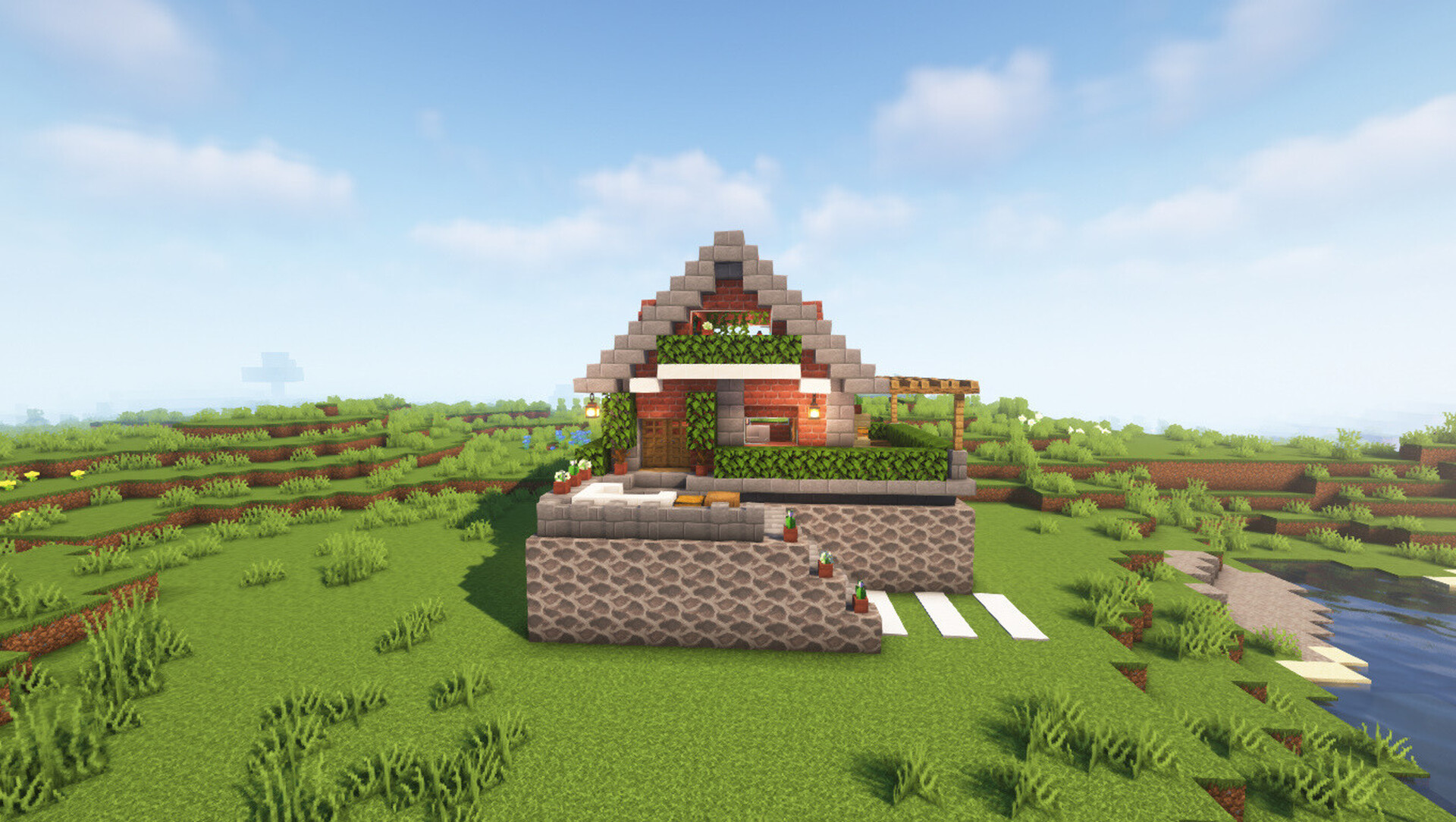 Beautiful House (For Java & Bedrock) Minecraft Map
