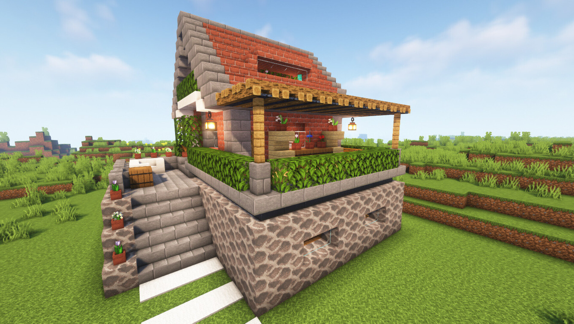 Beautiful House (For Java & Bedrock) Minecraft Map