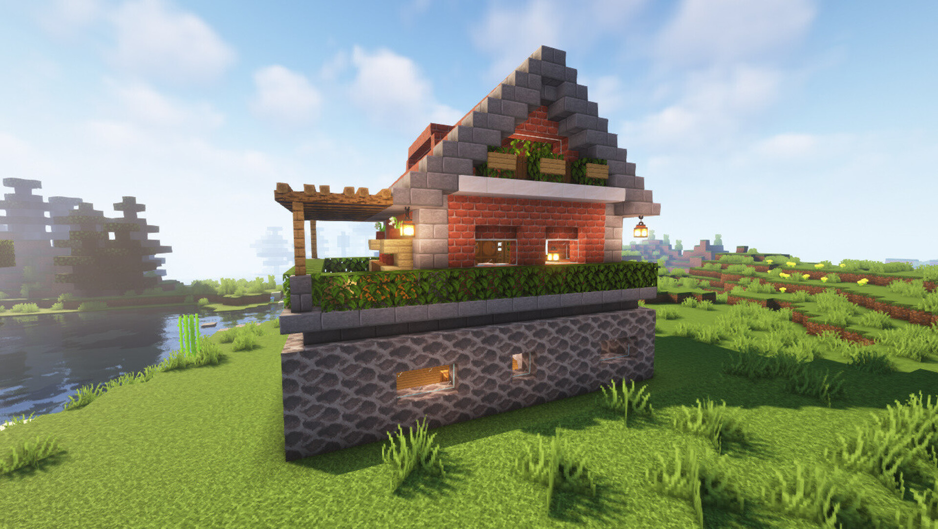 Beautiful House (For Java & Bedrock) Minecraft Map