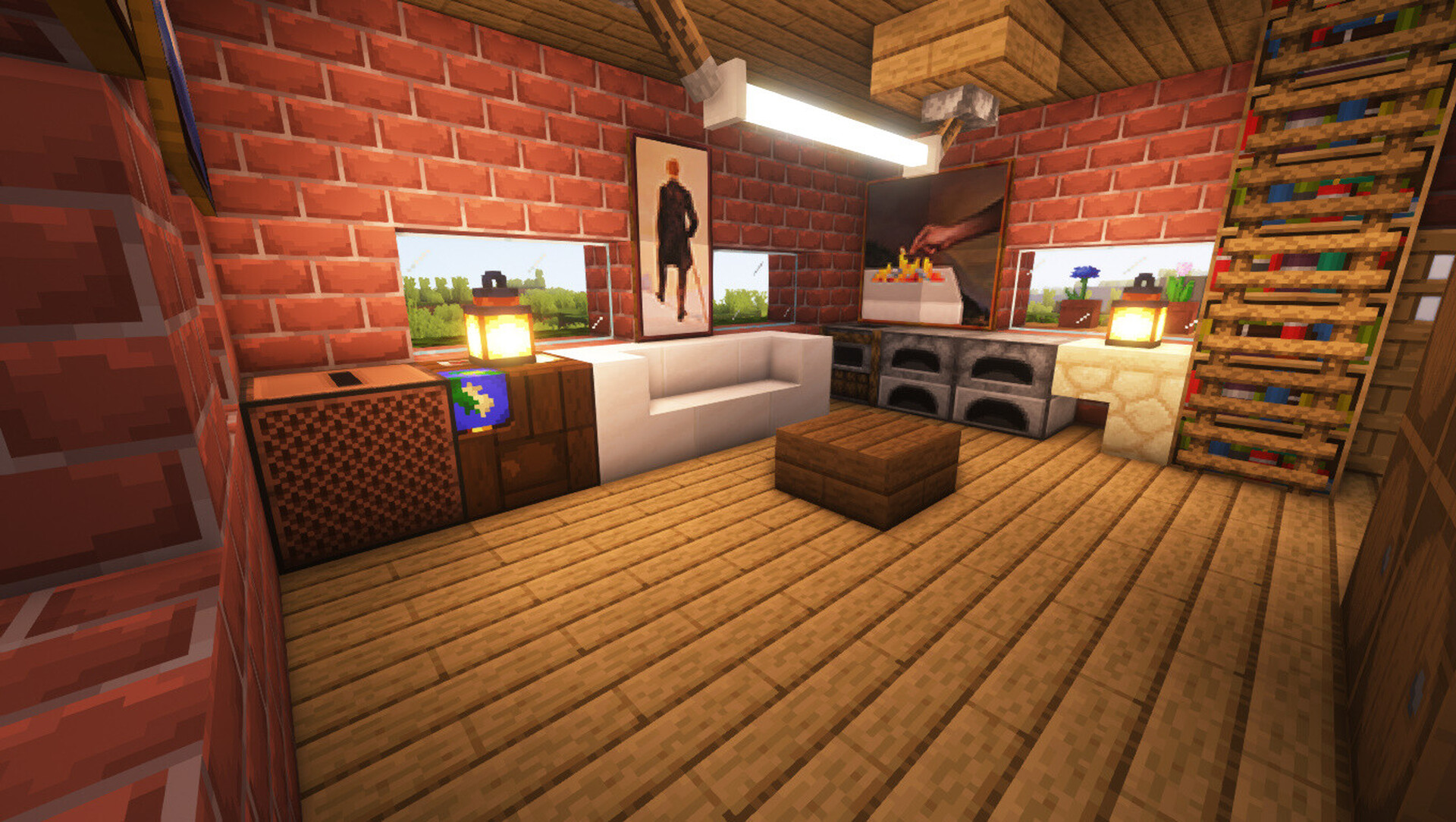 Beautiful House (For Java & Bedrock) Minecraft Map
