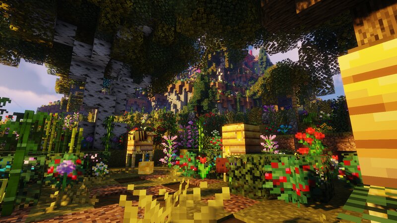 Fiore - A small italian styled hill town with surrounding Minecraft Map