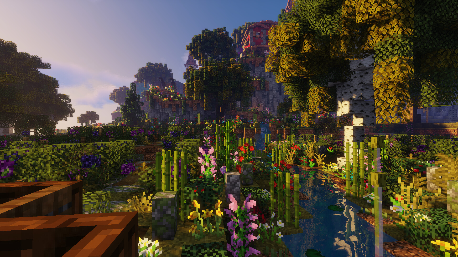 Fiore - A small italian styled hill town with surrounding Minecraft Map