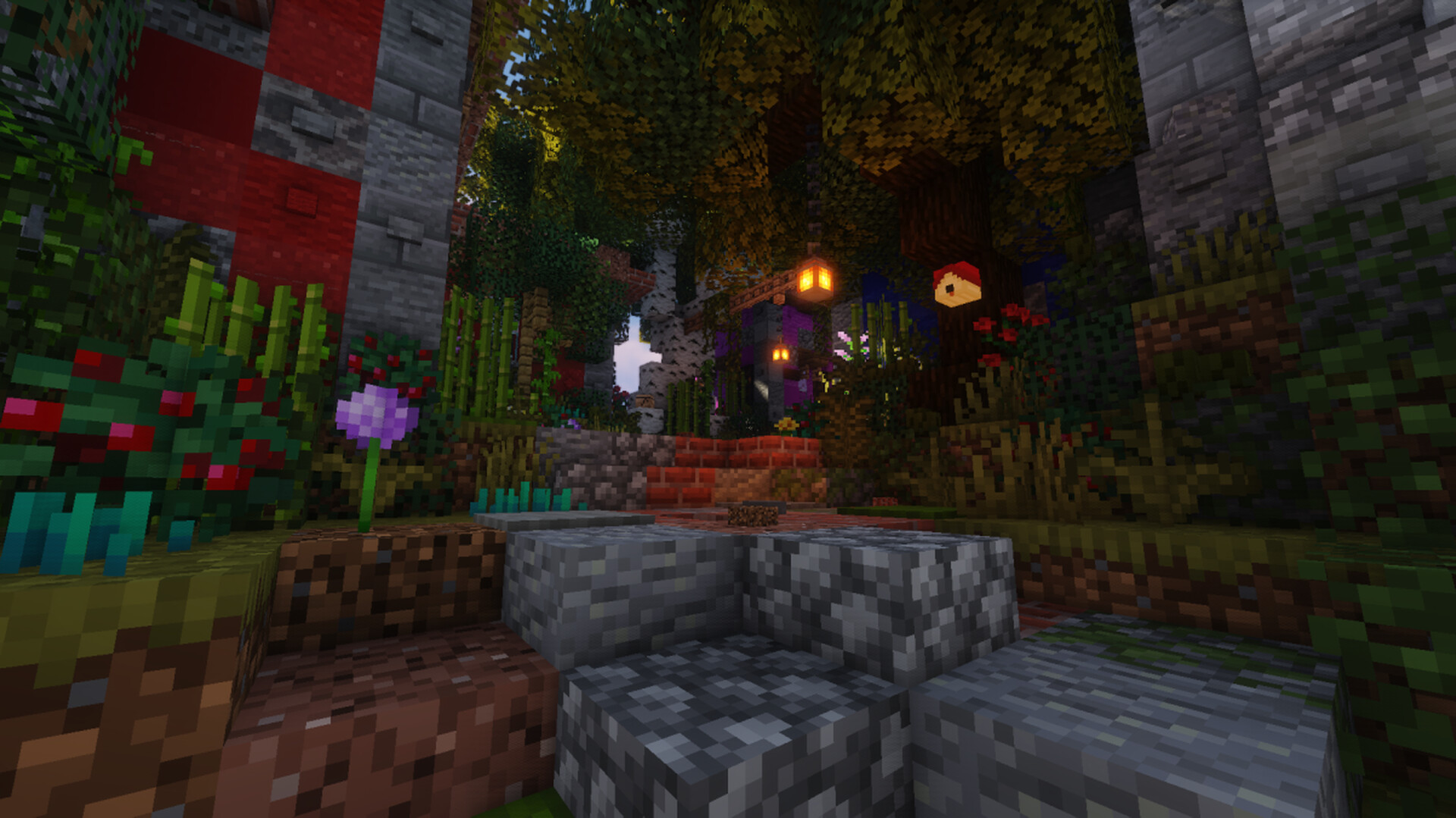 Fiore - A small italian styled hill town with surrounding Minecraft Map