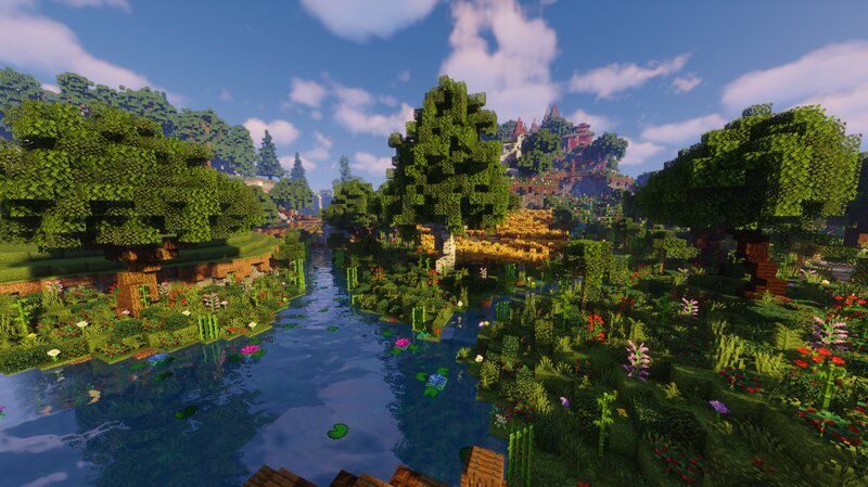 Fiore - A small italian styled hill town with surrounding Minecraft Map