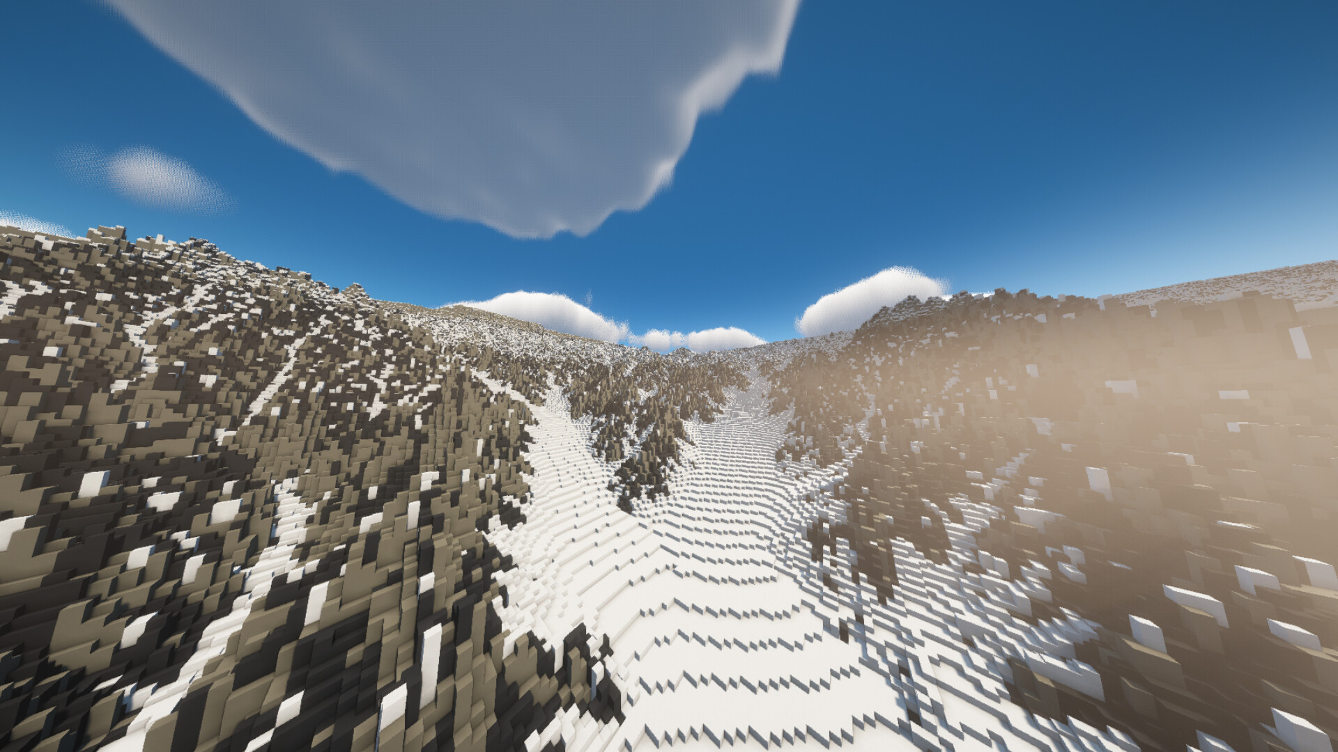 Experiment, Snowy Mountains 1000 x 1000 each Minecraft Map