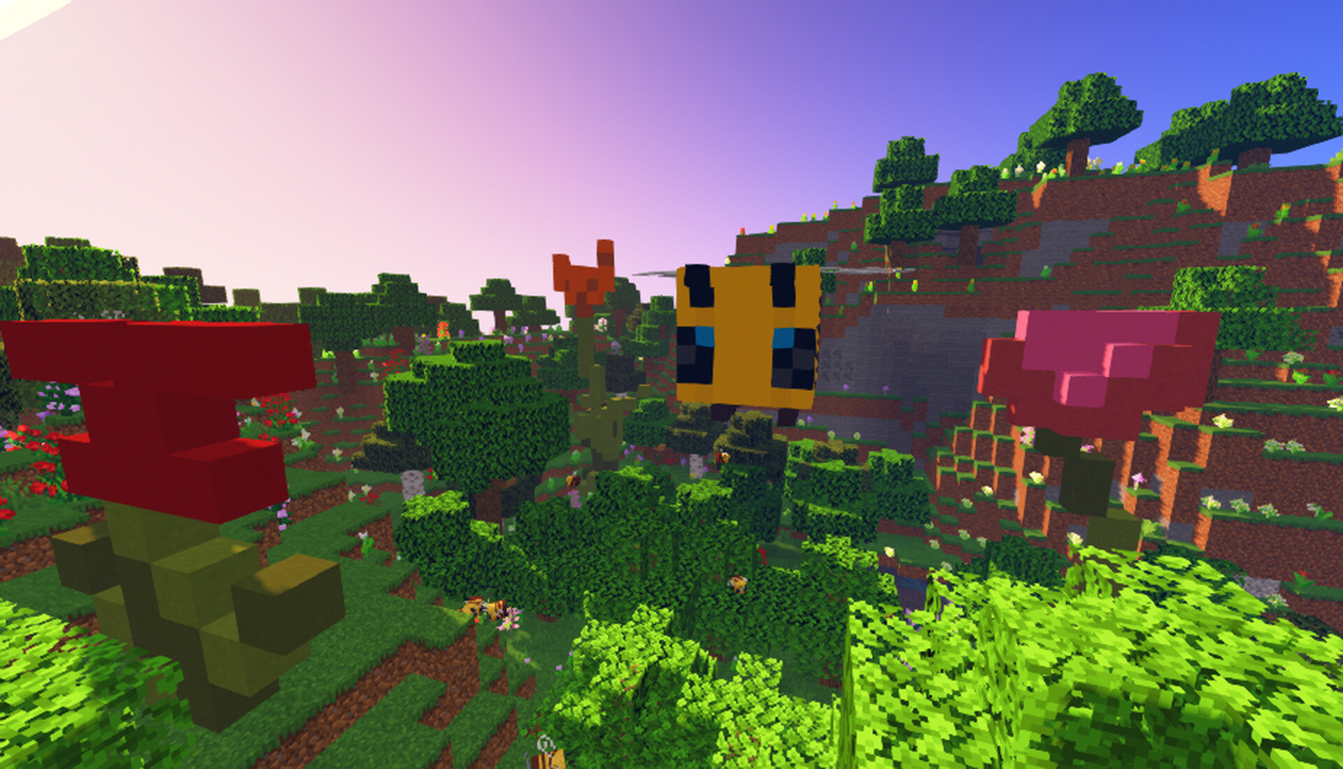 Gigant queen bee statue Minecraft Map