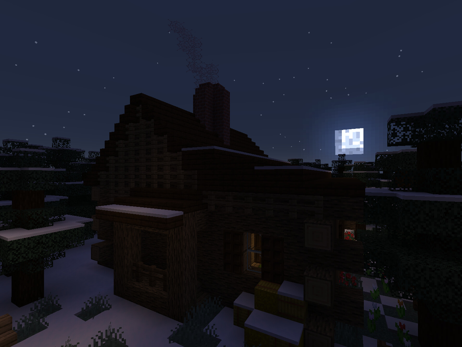 Lonely winter house Minecraft Map
