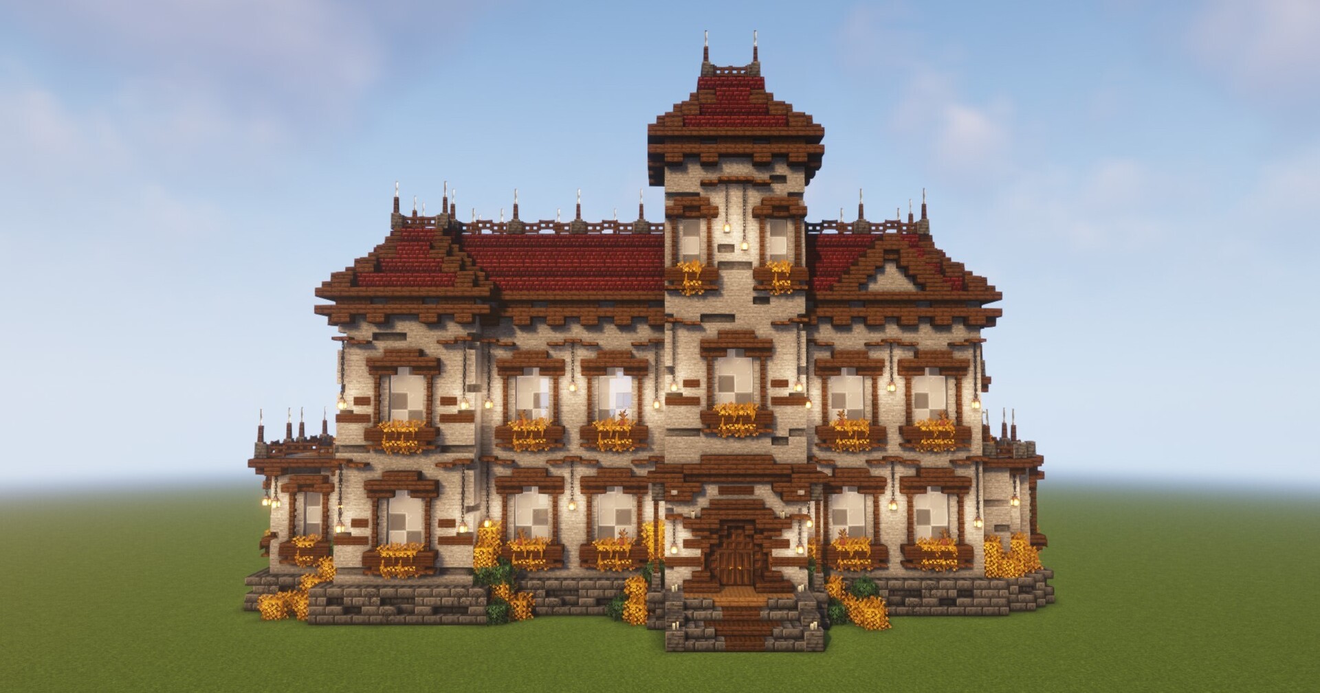 The Addams Family Mansion | Schematic File Minecraft Map