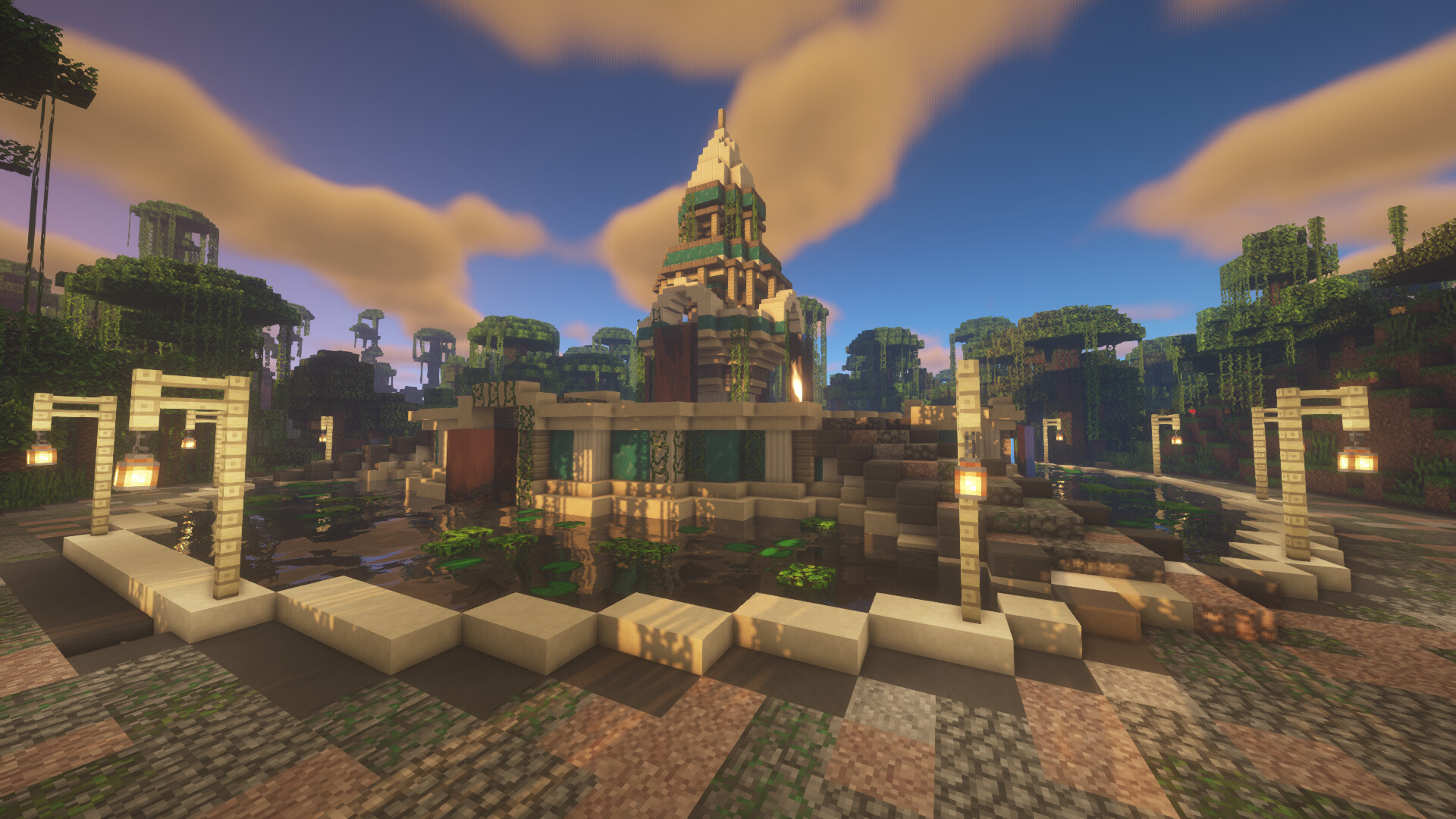 Jungle Fountain Monument Minecraft Map