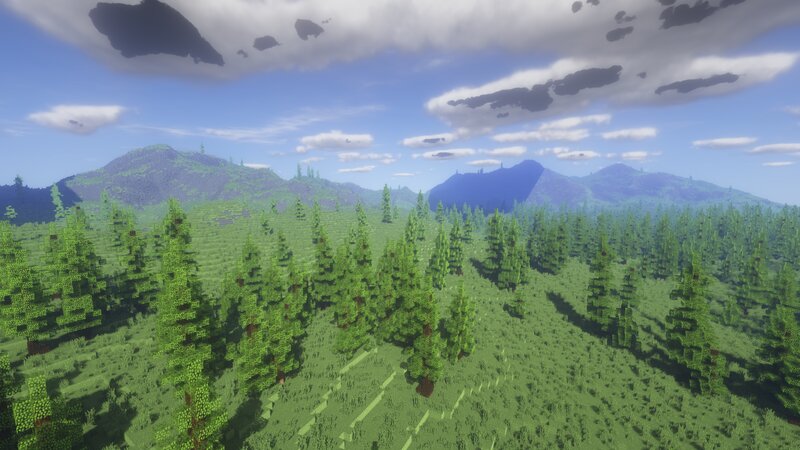Forest mountain 1000x1500 Minecraft Map