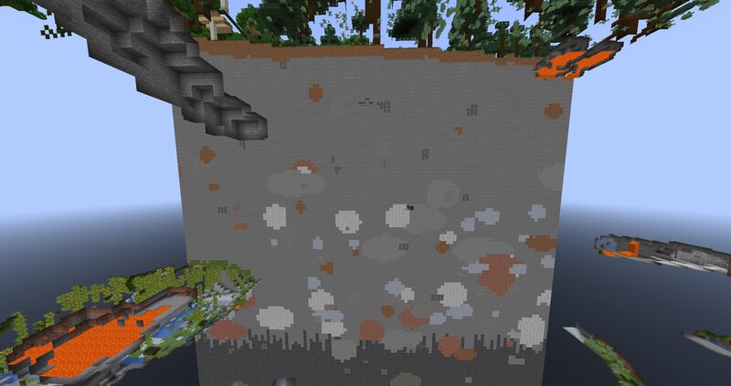 ONE BLOCK WIDE MINECRAFT Minecraft Map