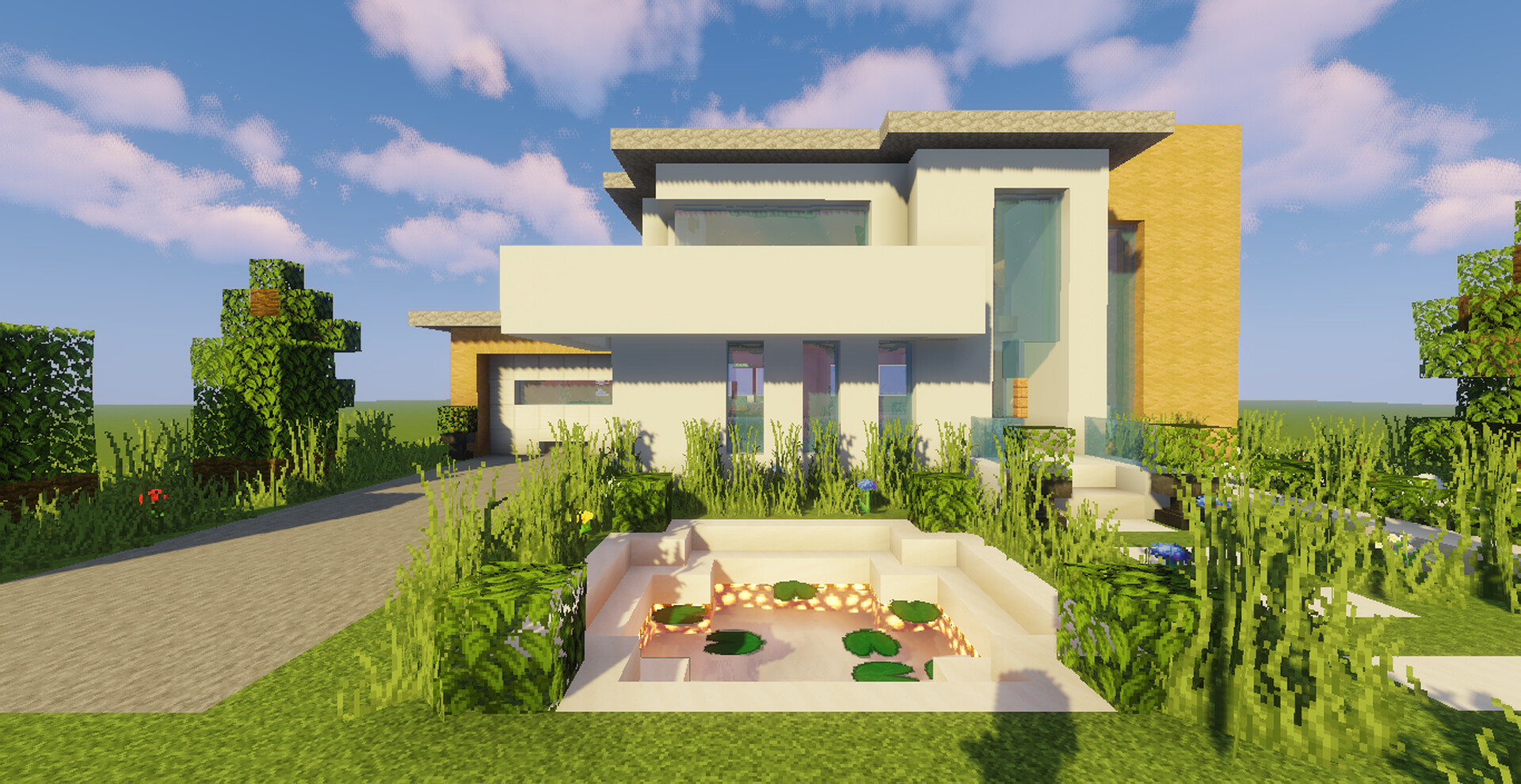 Modern House #73 Map + Schematics Minecraft Map