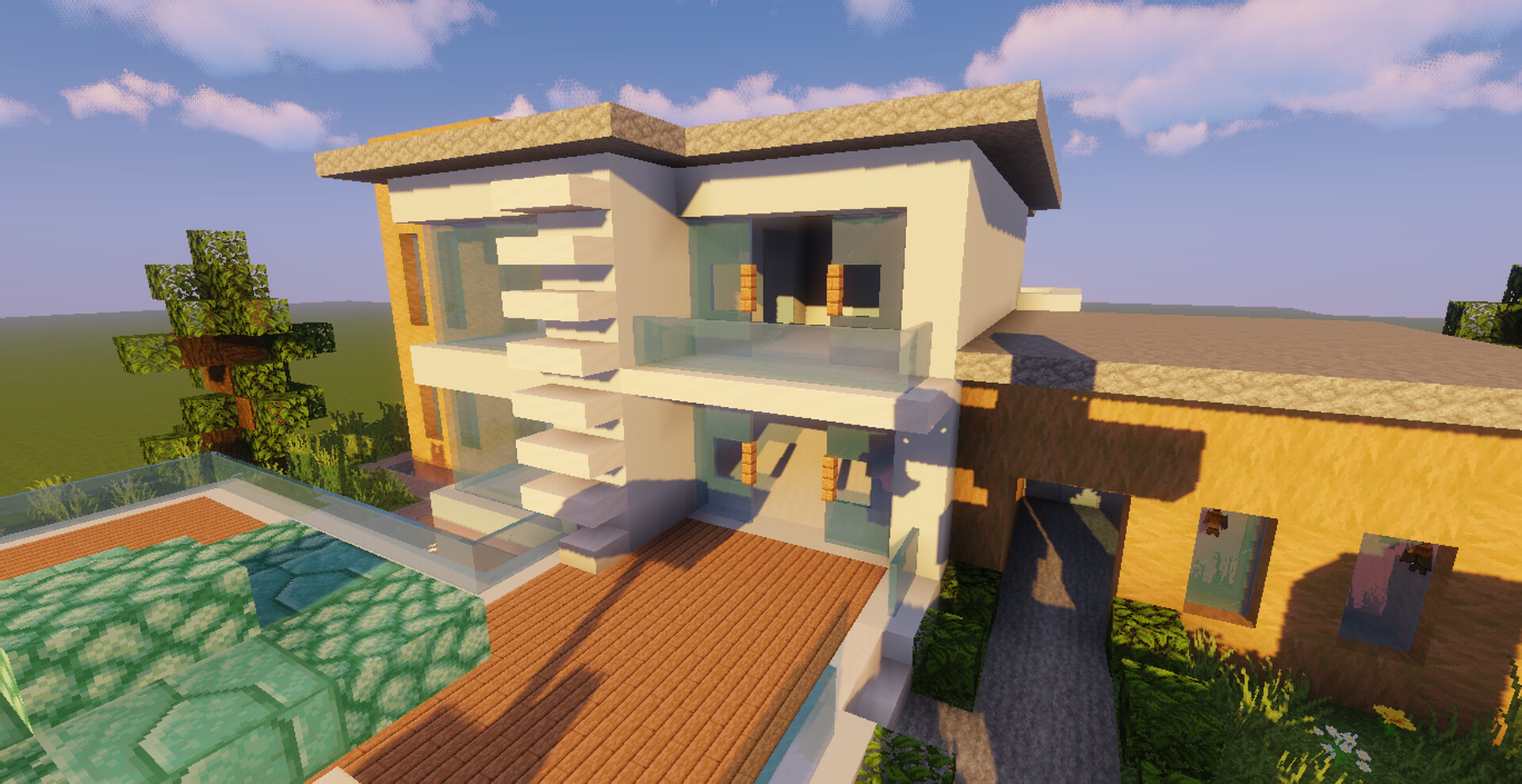 Modern House #73 Map + Schematics Minecraft Map