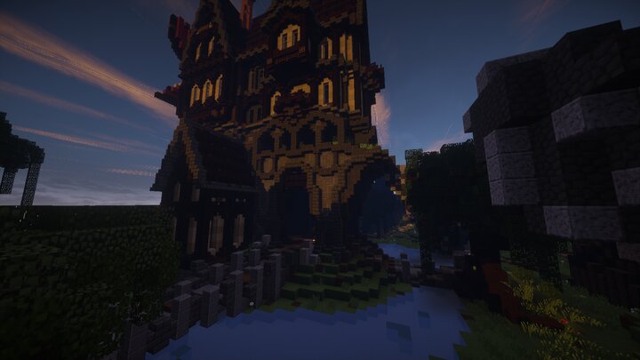 "The land of Antique's House" w/Shake17 [AntiqueBuilders] Minecraft Map